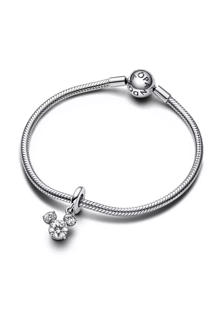 Buy PANDORA Pandora x Disney Mickey Mouse Sparkling Head Silhouette ...