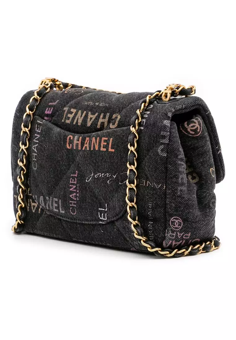 Buy Chanel Pre-Loved Chanel Mini Rectangular Quilted Denim Mood Flap ...