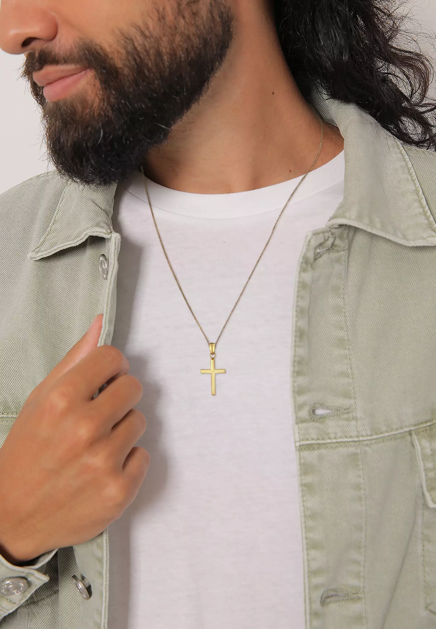 Buy Kuzzoi Men's Silver Cross Pendant – Gold-Plated 2026 Online | ZALORA