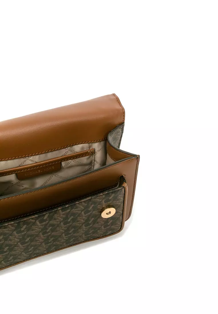 Buy Michael Kors Coated Canvas Chain Bag/crossbody Bag 2024 Online ...