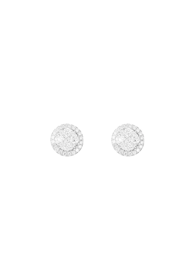 Buy TOMEI TOMEI Diamond Earrings, White Gold 750 Online | ZALORA Malaysia