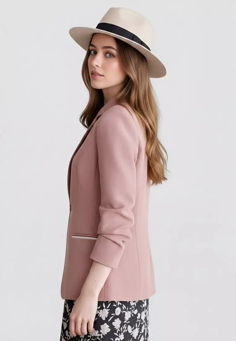 Buy Solace Single Button Slim Suit Blazer 2026 Online | ZALORA