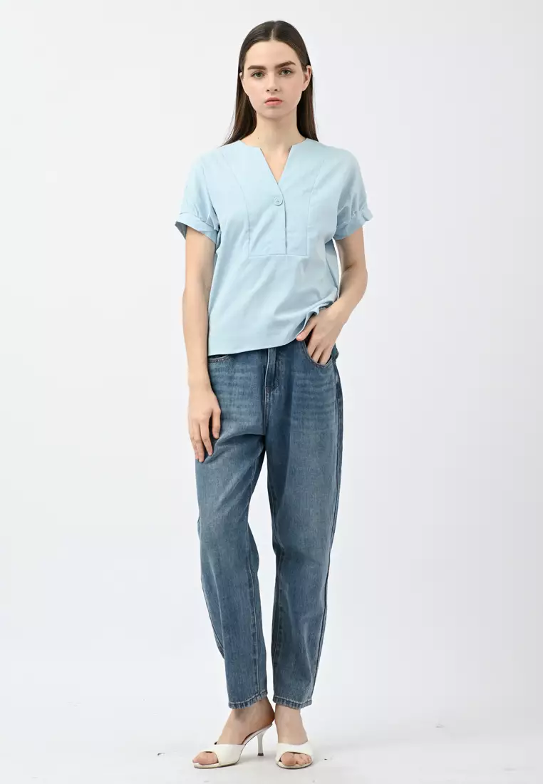 Buy Plain B. Collar Shirt Online | ZALORA Malaysia