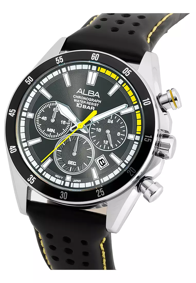 Jual Alba Alba - Jam Tangan Pria - AT3J33X1 Midnight Black Dial with ...