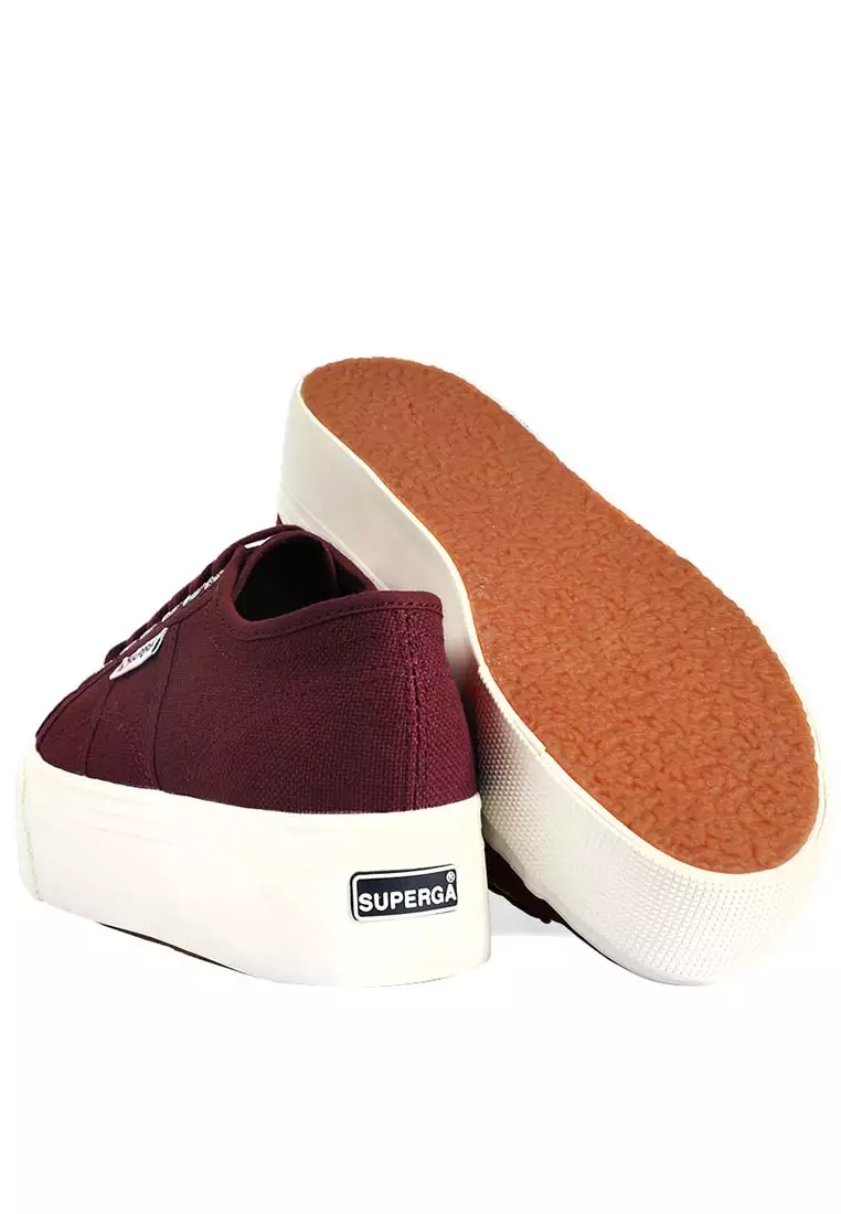 Buy Superga Superga 2790 Flatform Red Bordeaux Full Avorio Online ...