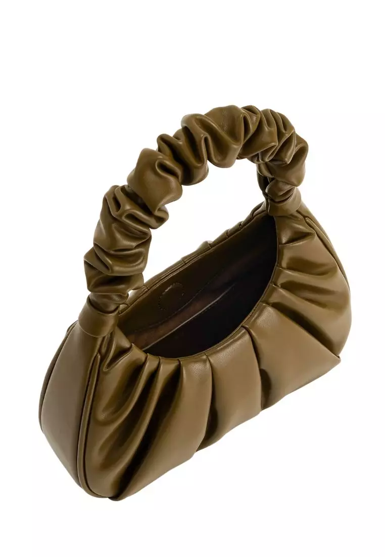 Jual JW Pei Gabbi Ruched Hobo Handbag - Dark Olive Original 2024 ...