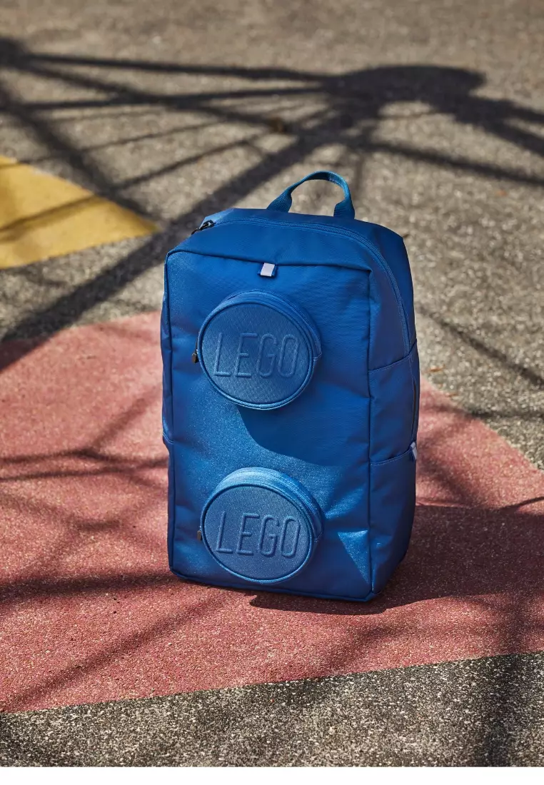 Buy LEGO Signature Brick 1x2 Backpack - Earth Blue Online | ZALORA Malaysia