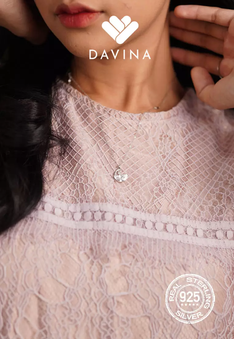 Jual DAVINA Jewelry DAVINA Ladies Ginella Necklace Sterling Silver 925 ...