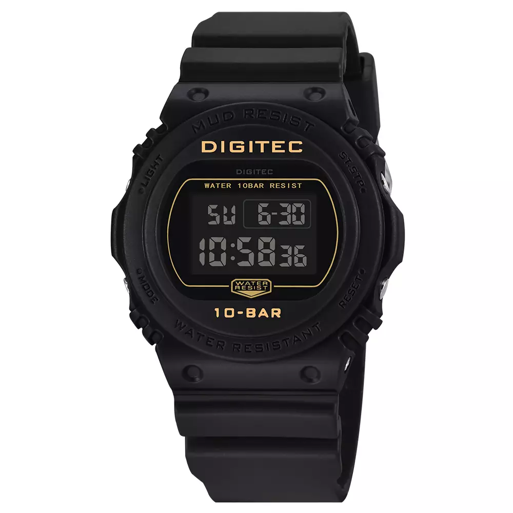 Jual Digitec DIGITEC Jam Tangan Digital DG-5110T - BGO4B Black Gold ...