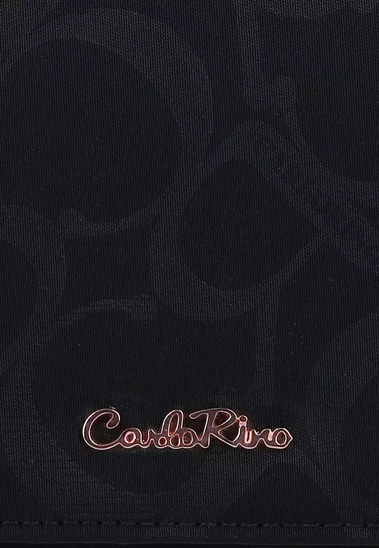 Buy Carlo Rino Black Carlo GEO Nylon 2-Fold Long Wallet Online | ZALORA ...