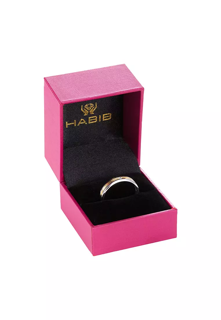 Buy HABIB HABIB Diamond Men's Ring in 925 Diamond Ring A0407(PLD) 2024 ...