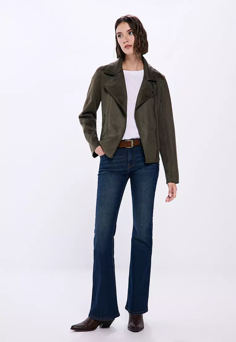 Buy Springfield Suede Biker Jacket 2025 Online | ZALORA Philippines