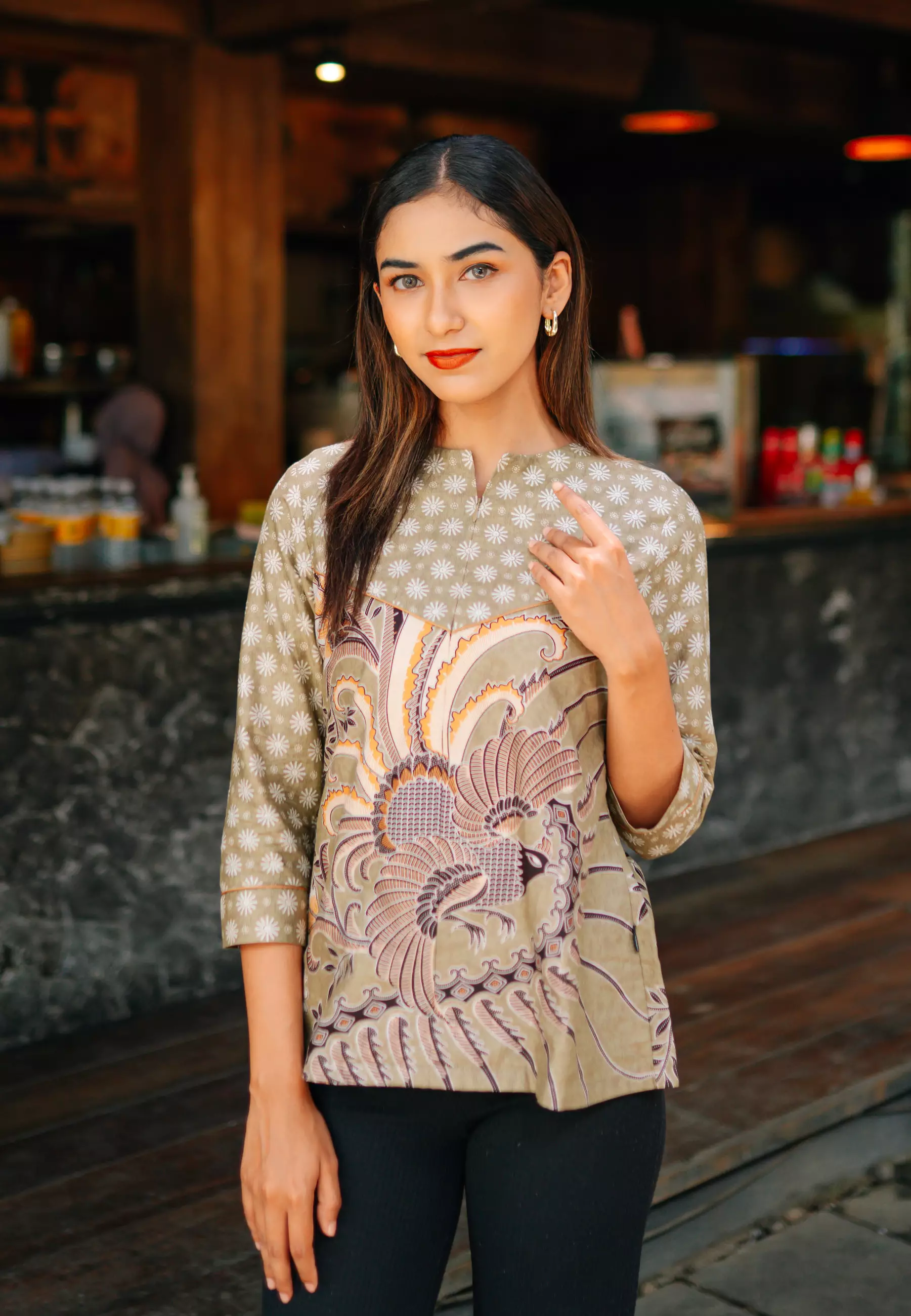 Jual Hadinata Batik Adinata Batik Wanita Blouse Puspa Pandu Original 2023 | ZALORA Indonesia