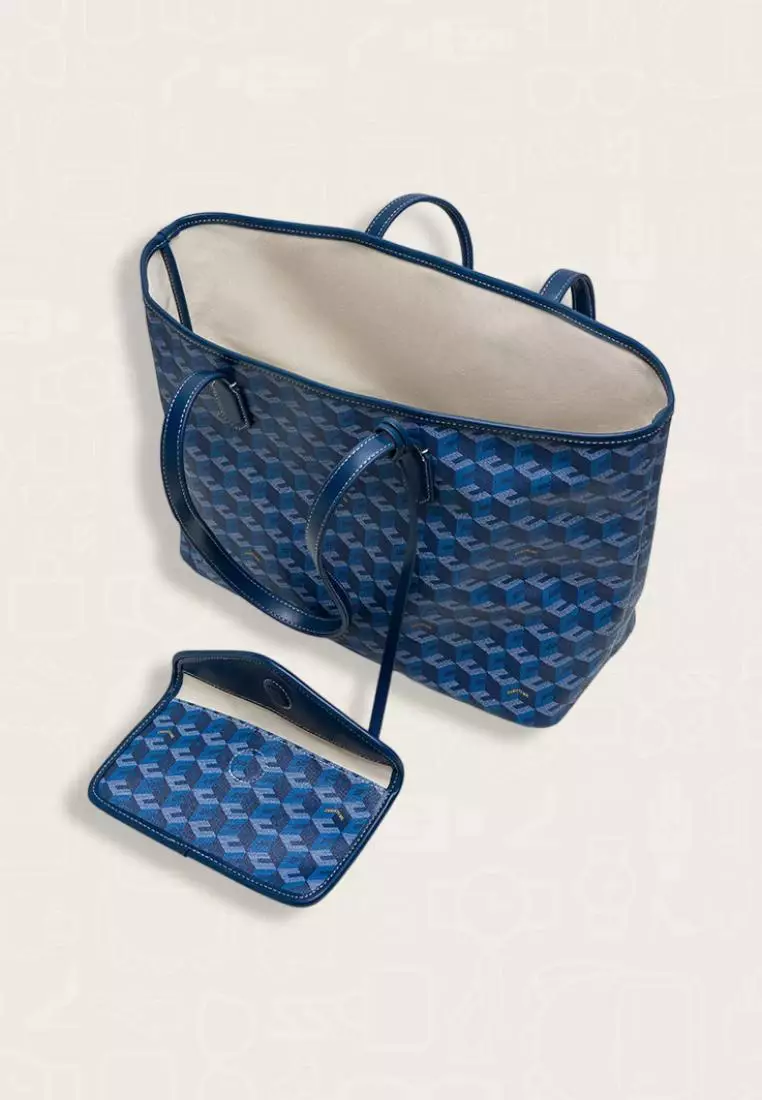 Jual Christy Ng Christy Ng Russo Monogram Tote Bag Blue Original 2025 ...