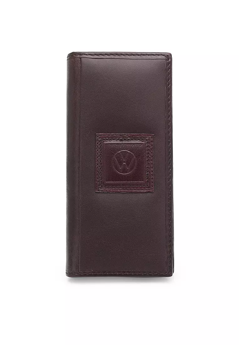 Buy Volkswagen Genuine Leather RFID Blocking Long Wallet - Brown 2026 ...