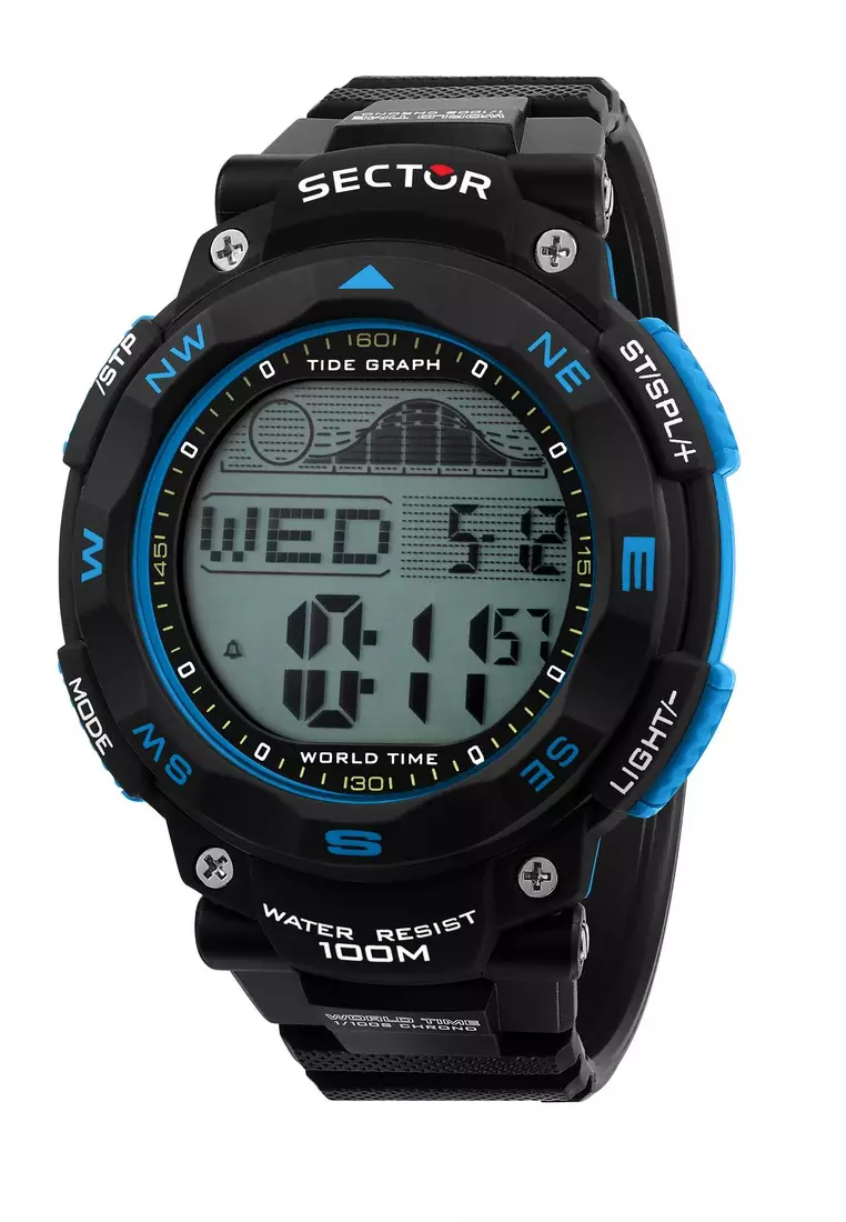Buy Sector [3 Years Warranty] Sector Ex-35 51mm Men's Digital Quartz ...