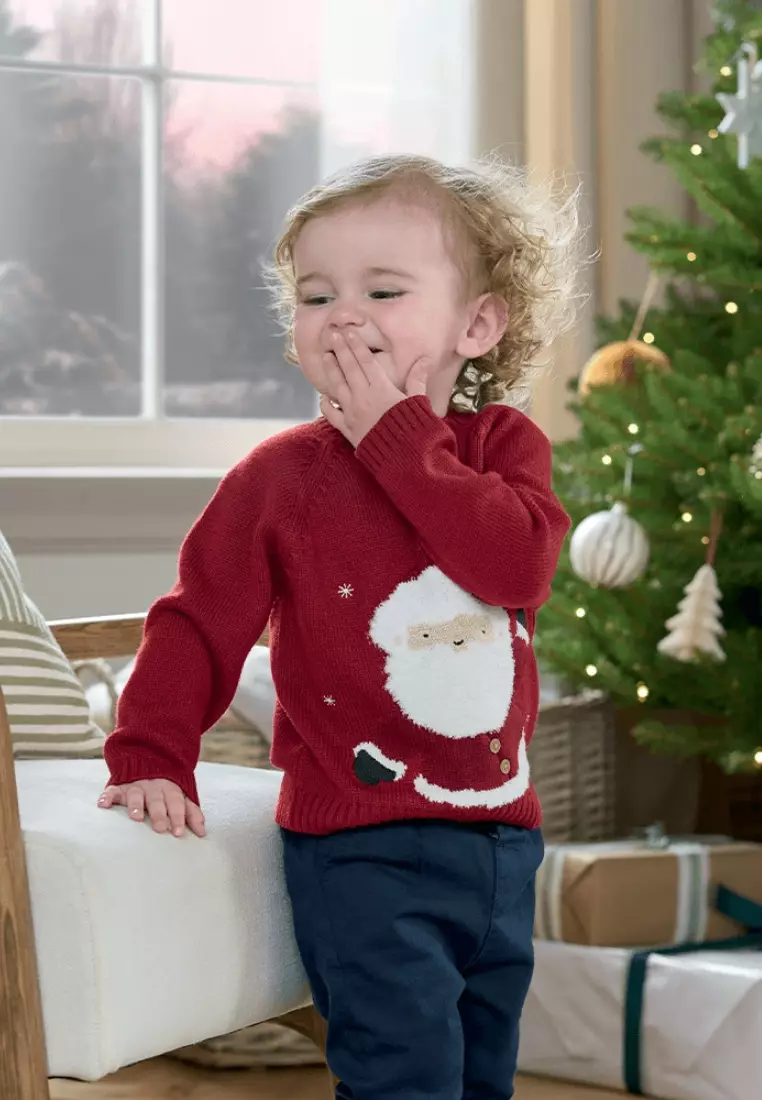 Buy Mamas and Papas Santa Christmas Jumper 2026 Online | ZALORA Philippines