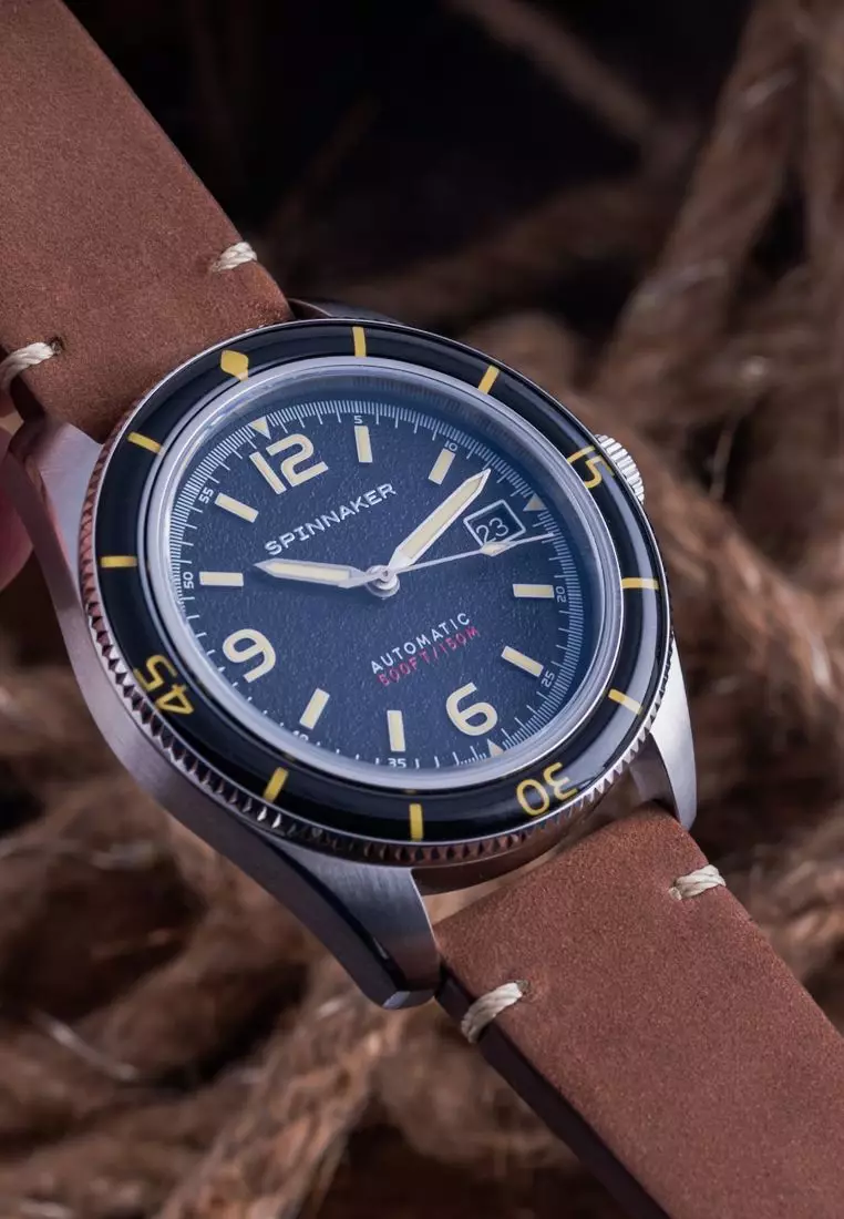 Buy Spinnaker Spinnaker Men's 43mm Fleuss Automatic Watch With Brown ...