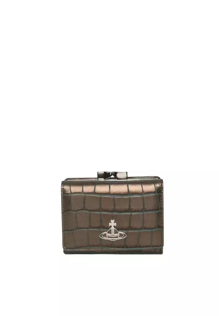 Buy Vivienne Westwood Crocodile Embossed Leather Wallet 2025 Online | ZALORA Philippines