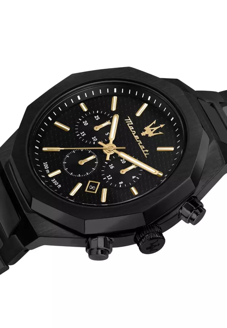 Buy Maserati Maserati Stile R8873642005 Black Stainless Steel Men's ...