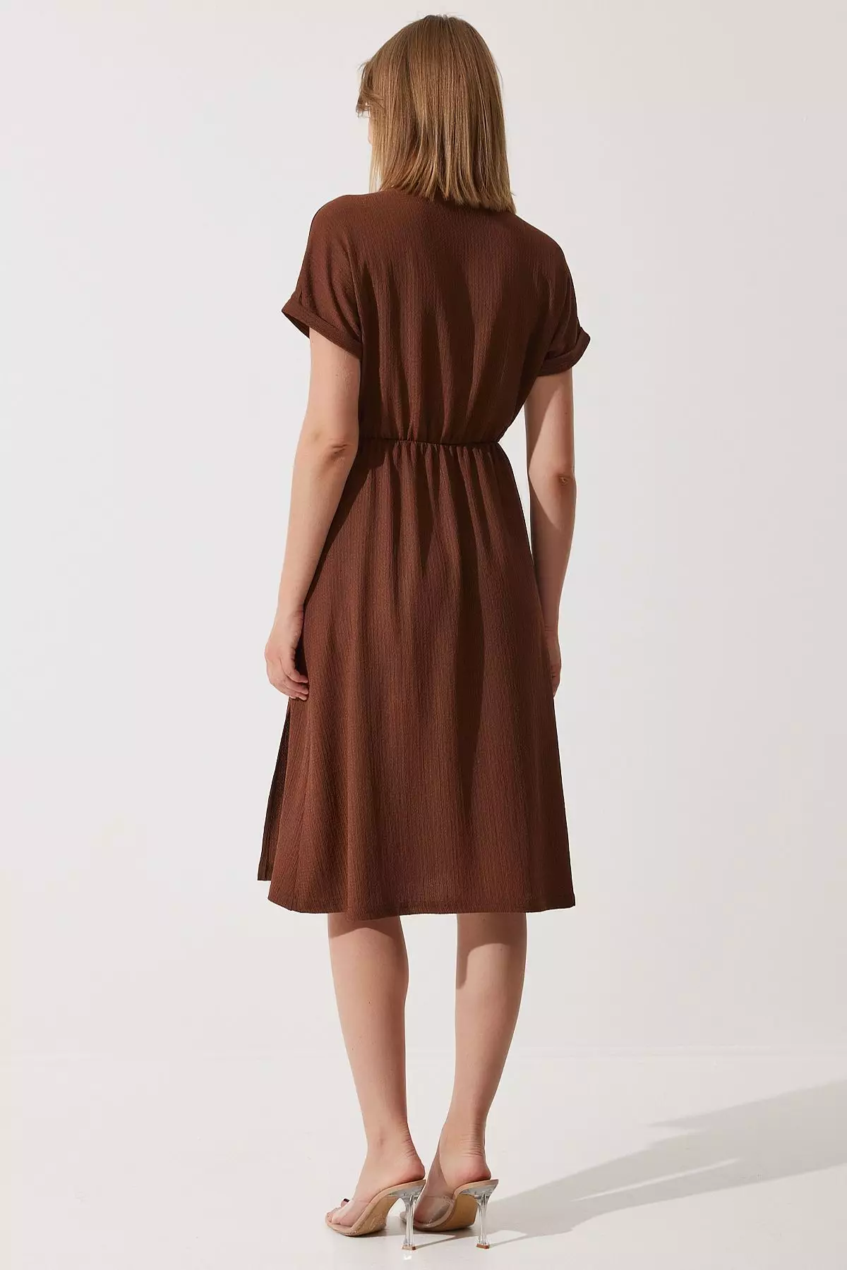 Jual Happiness Istanbul V-Neck Slit Midi Dress Original 2025 | ZALORA ...