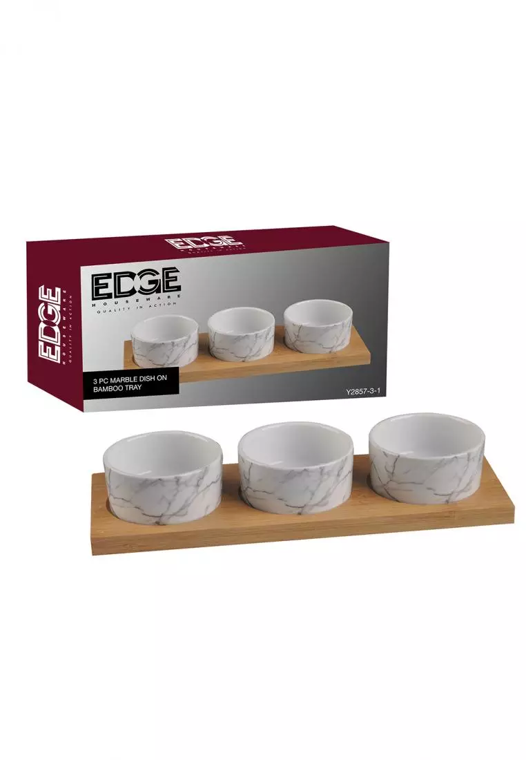 Buy Edge Houseware Marble Finish Condiment Dip Sauce Bowls-Condiment ...