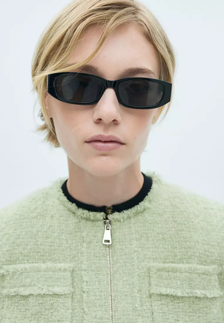 Buy Mango Tweed Jacket With Zip Online | ZALORA Malaysia