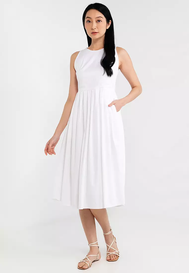 Buy Electro Denim Lab Pleated Dress 2025 Online | ZALORA Philippines