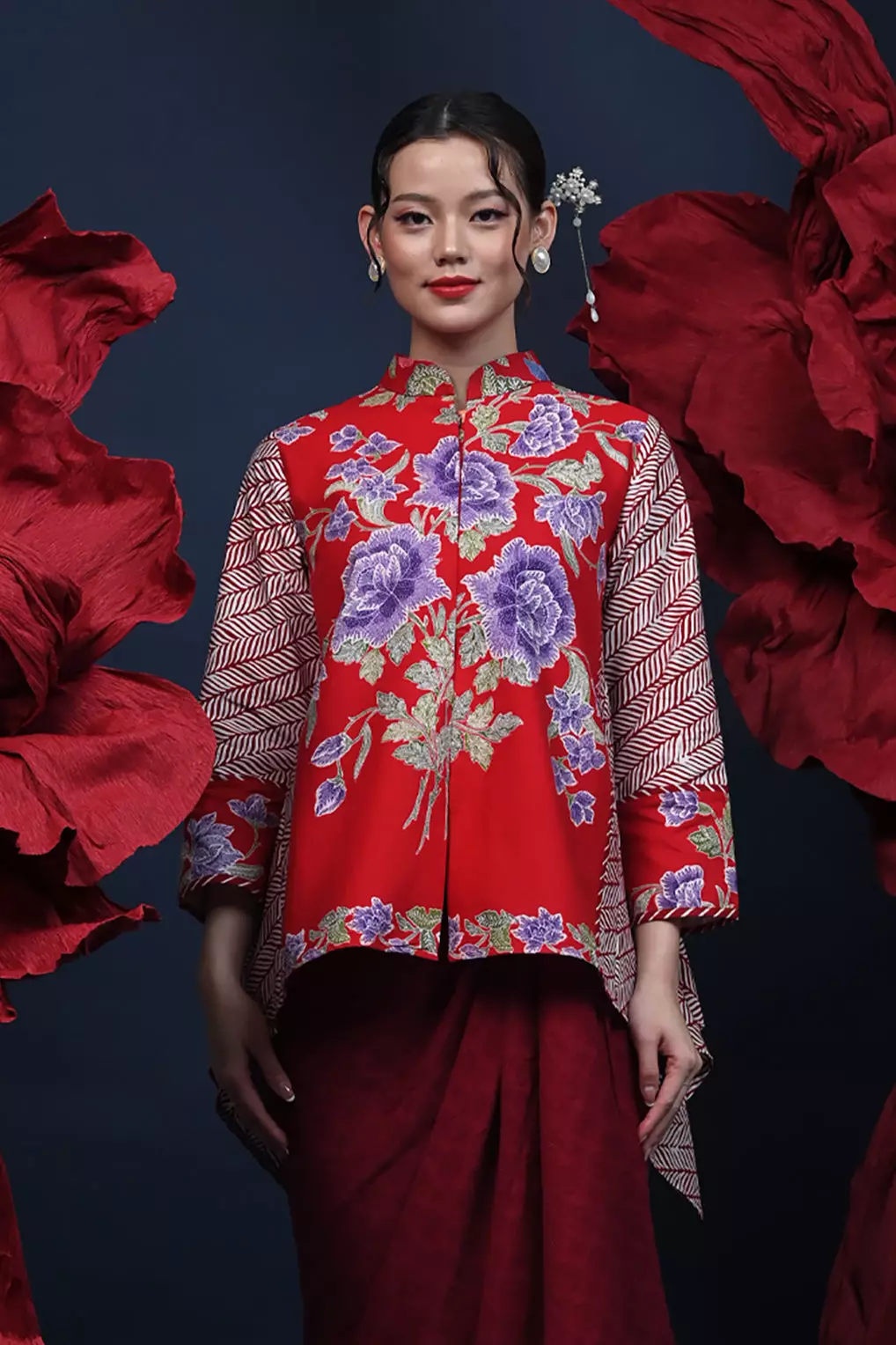 Jual Nona Rara Batik NONA RARA - Payung Encim T3624, Blouse Batik ...