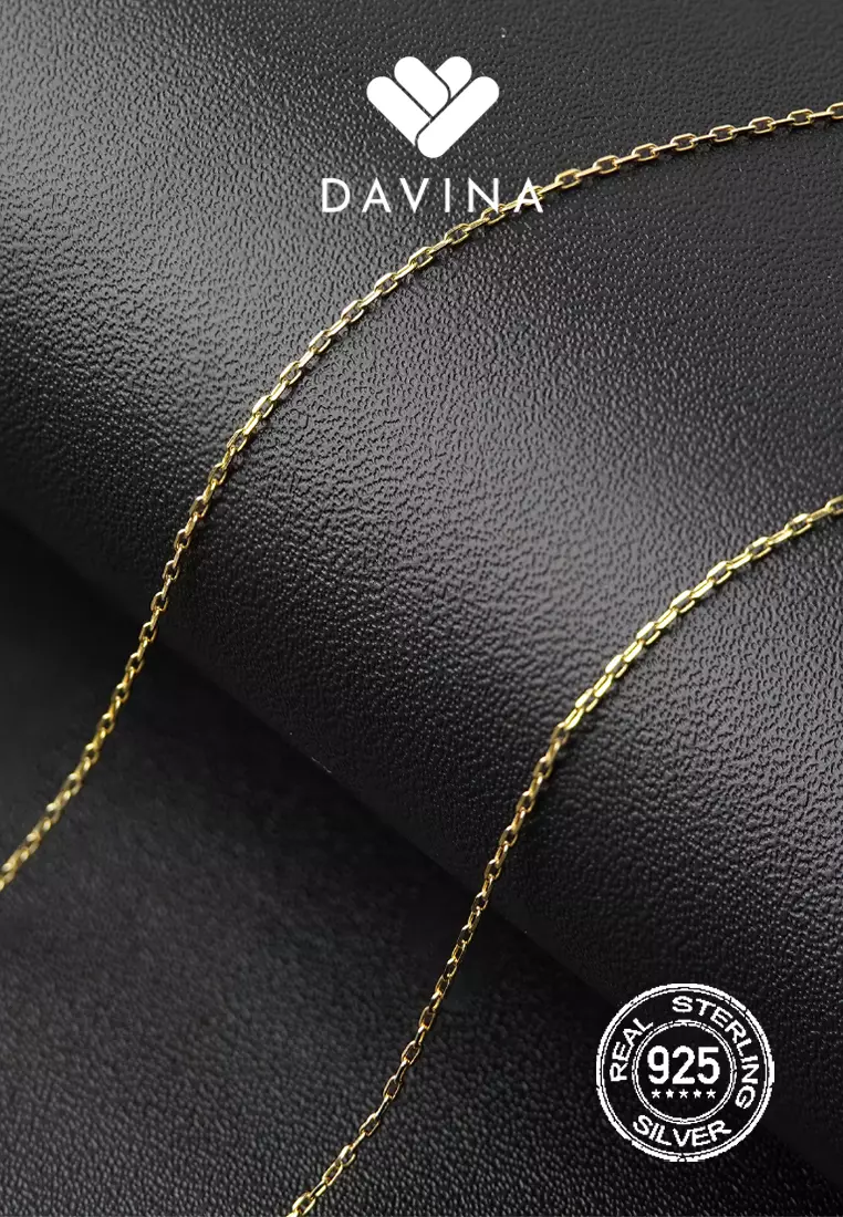 Jual DAVINA Jewelry DAVINA Ladies Beatrix Necklace Gold Color Sterling ...