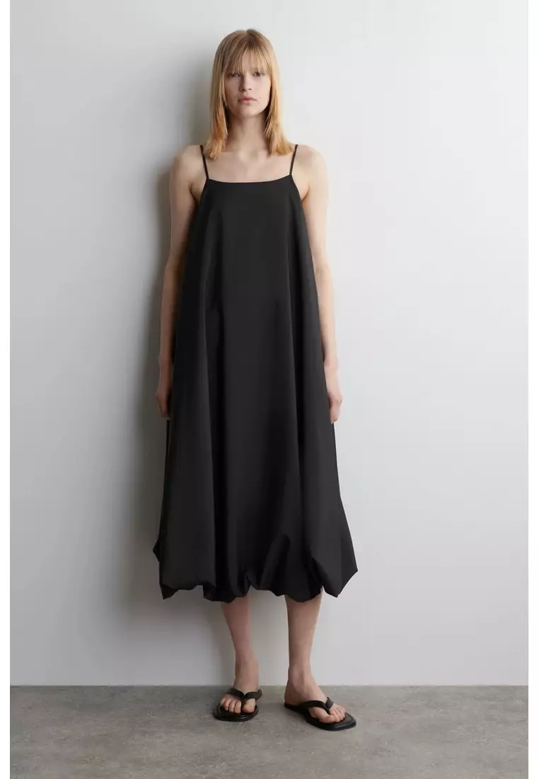 Buy COS BUBBLE-HEM MIDI DRESS Online | ZALORA Malaysia