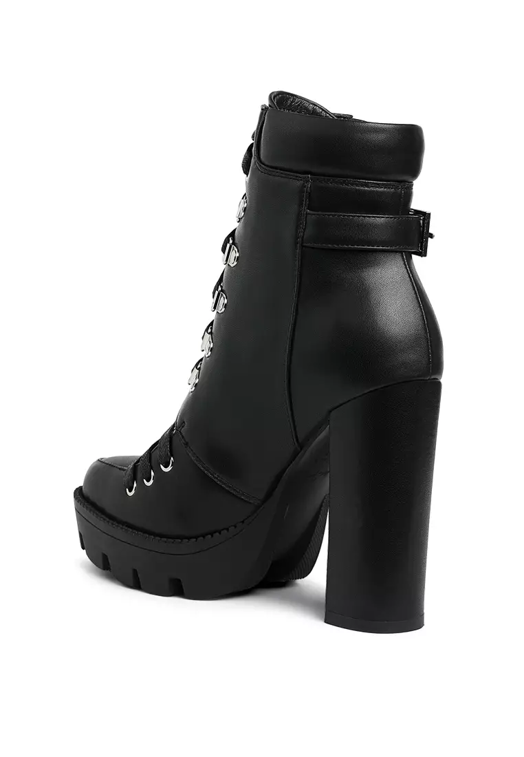 Buy London Rag Lace up Combat Boots Online | ZALORA Malaysia