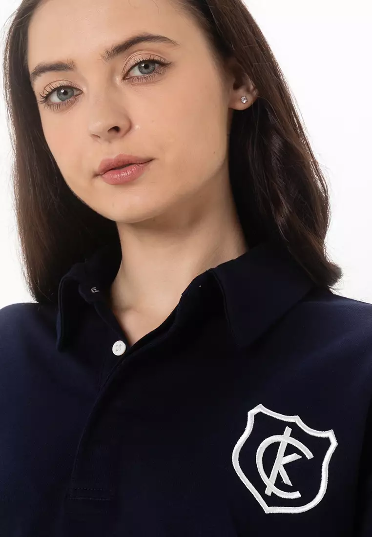 Buy Calvin Klein Rugby Jersey Patch Polo Mini Dress - Calvin Klein ...