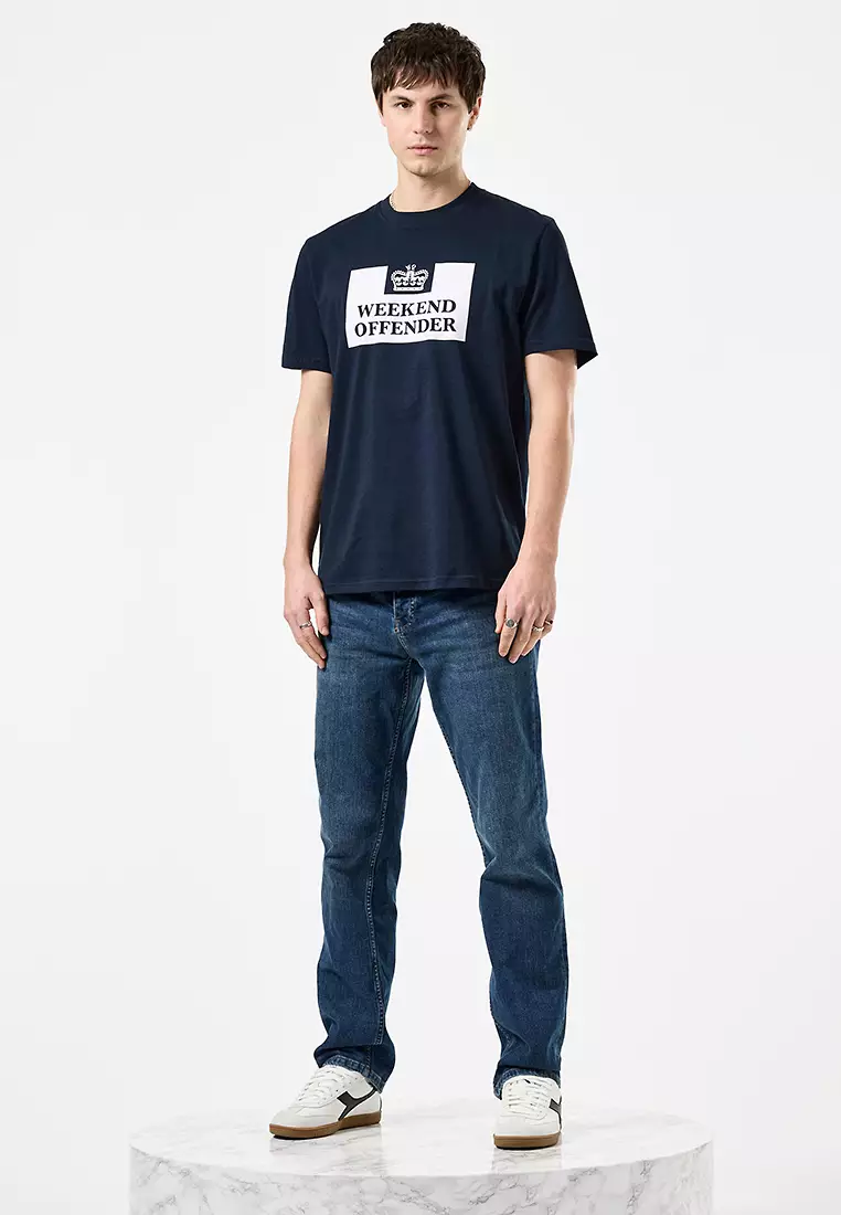 Buy Weekend Offender MENS NAVY PRISON CLASSIC CLASSIC PRISON TEE 2025 ...