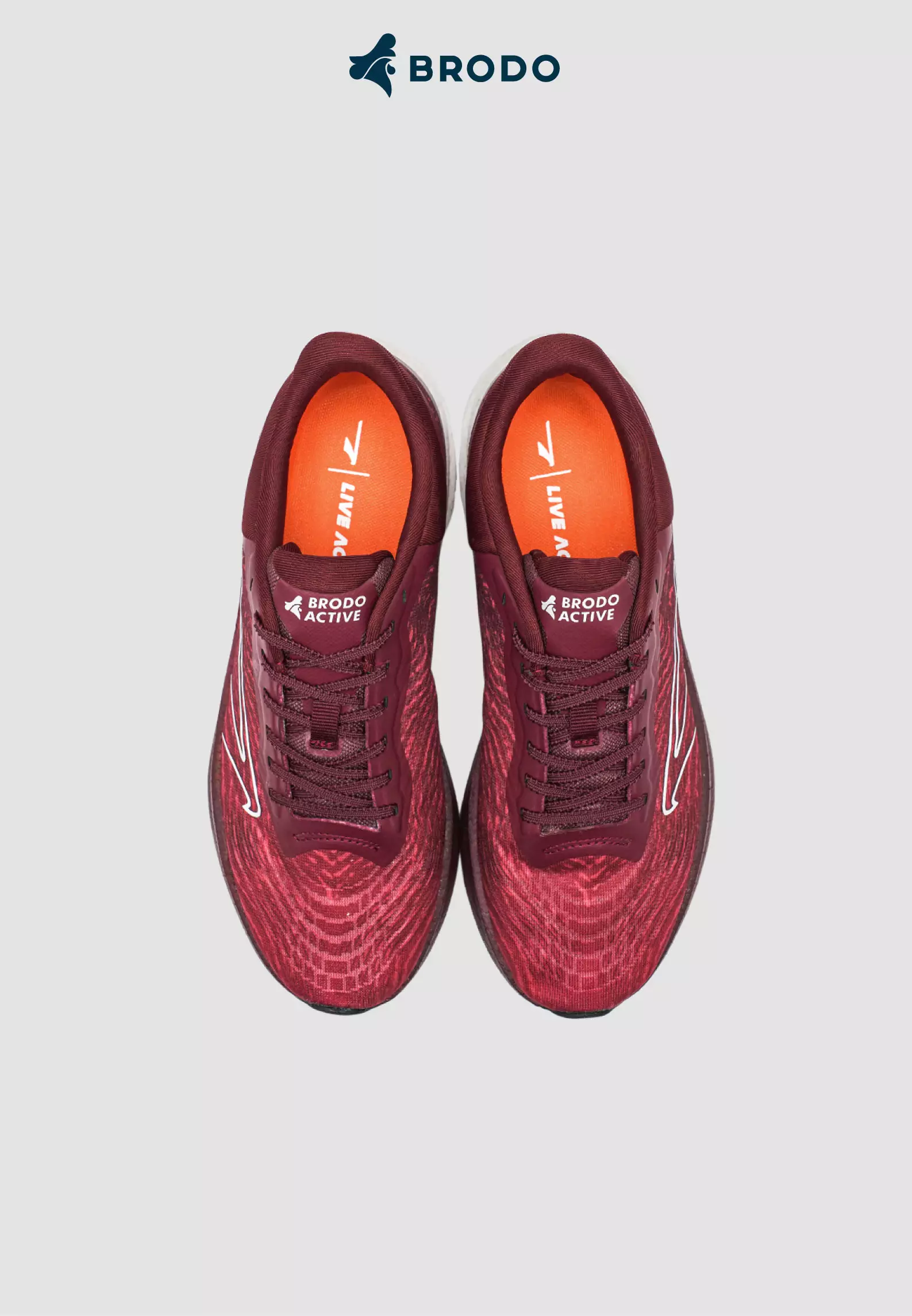 Jual Brodo BRODO - Running Shoes Active Venturi Coral Red Original 2025 ...