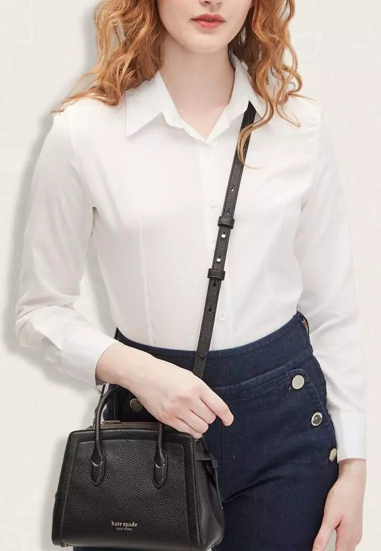 Jual Kate Spade Kate Spade Knott Mini Satchel Black Original 2024 ...