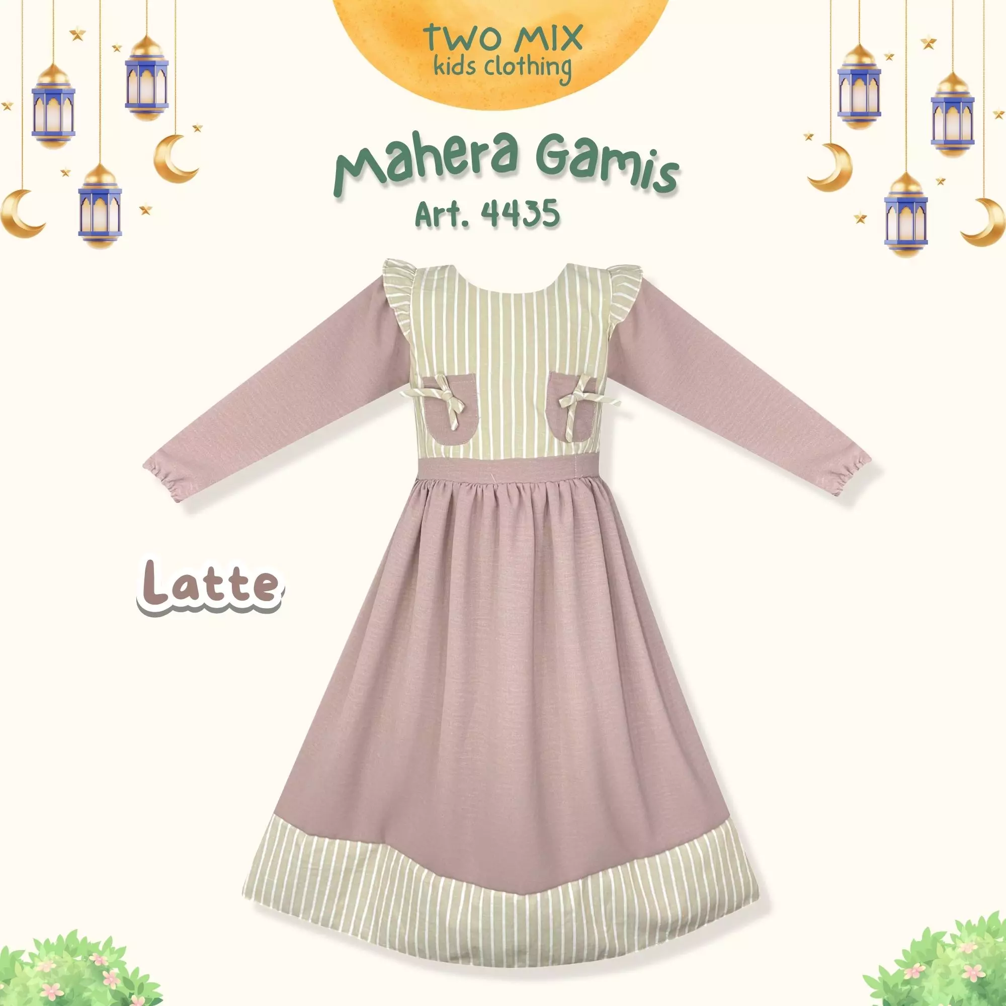 Jual TWO MIX Two Mix - Mahera Gamis Raya Collection Lebaran 2025 Baju Muslim Anak Cewek 2-14 ...