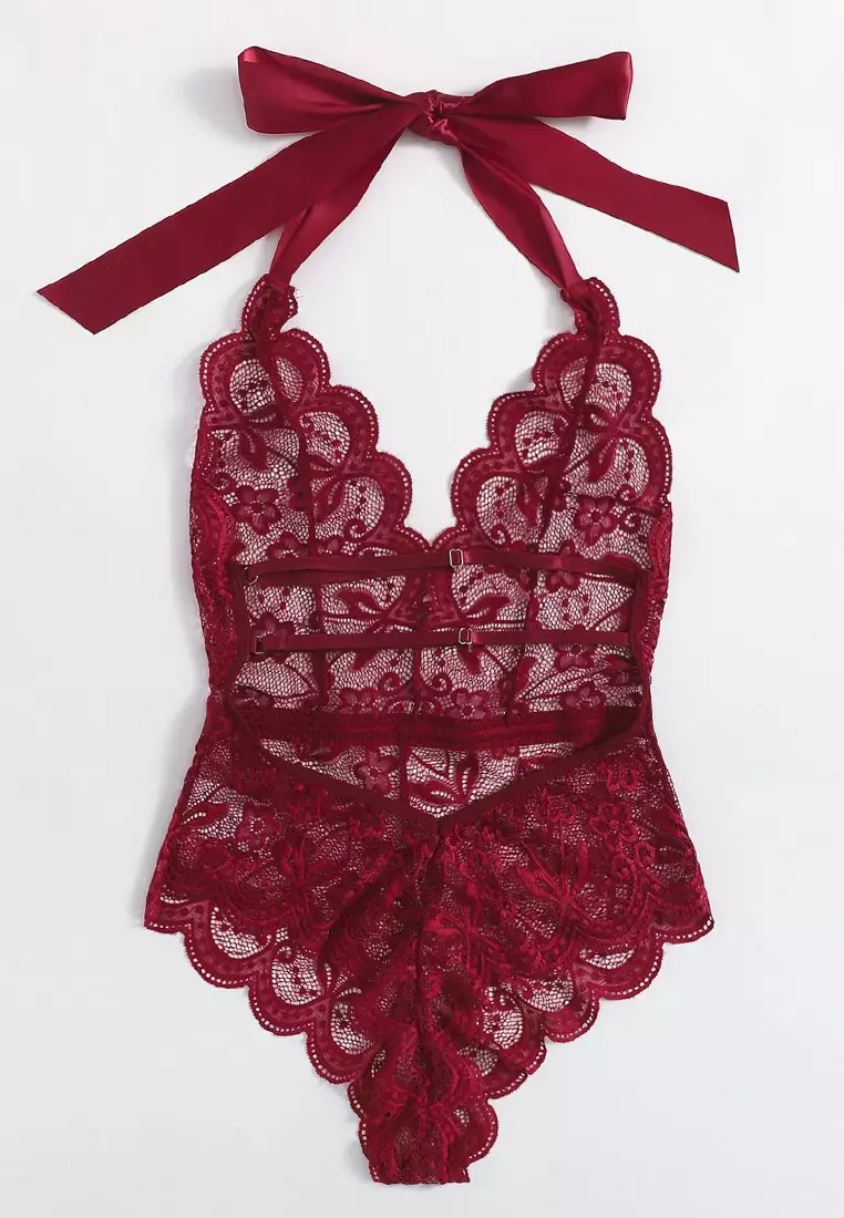 Buy Lycka Ldb4186 Lady One Piece Sexy Lace Bodysuit Pajamas Nightwear
