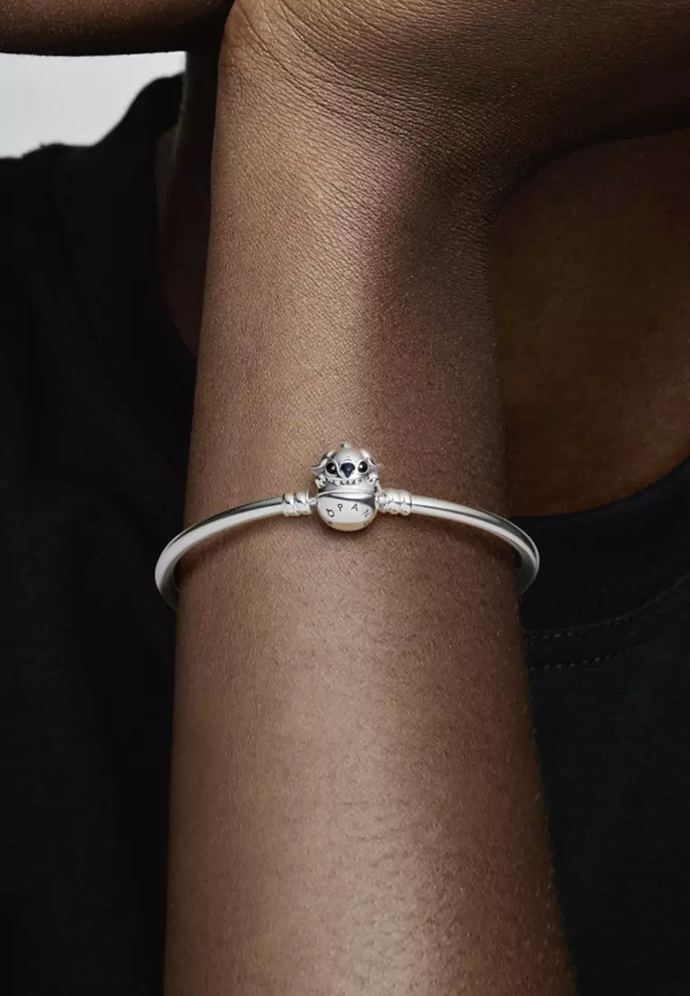 Buy Pandora Pandora x Disney Stitch Biting Clasp Bangle Online | ZALORA ...