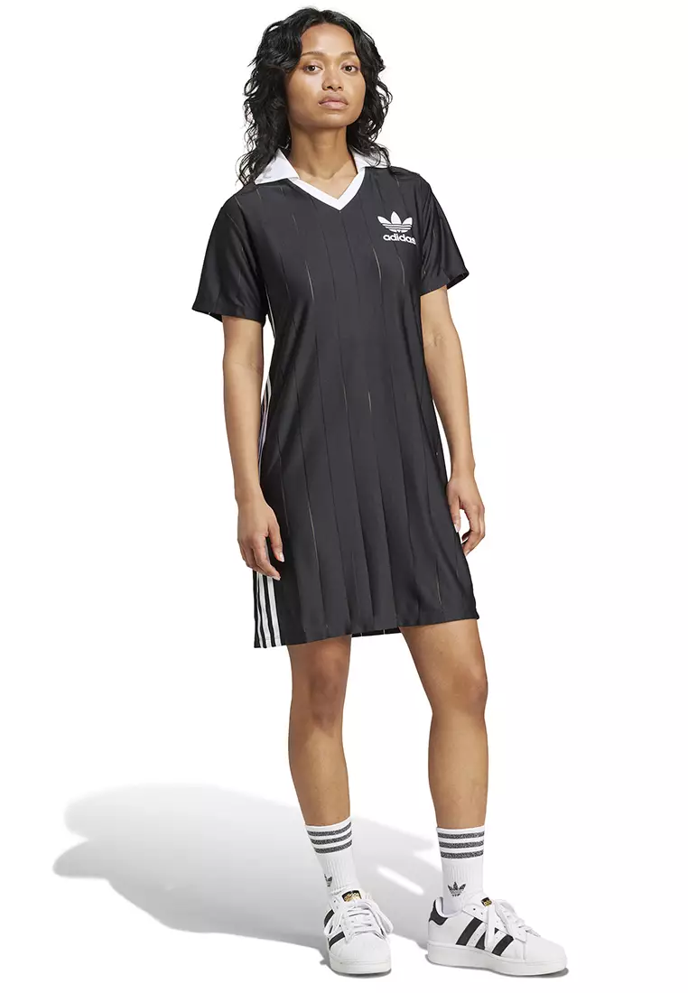 Buy ADIDAS Adicolor 3 Stripe Pinstripe Dress 2025 Online | ZALORA