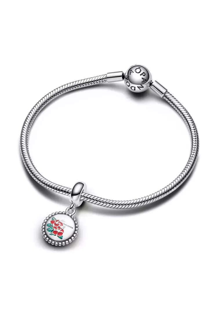 Buy PANDORA Pandora Malaysian Hibiscus Flower Dangle Charm Online ...