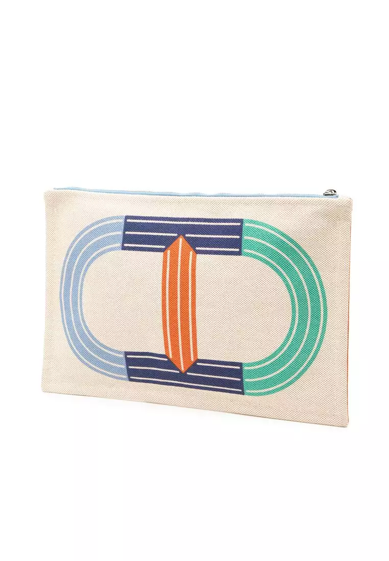 Buy Hermès Pre-Loved Hermès Large H Canvas Maillon Marin Case 2025 ...