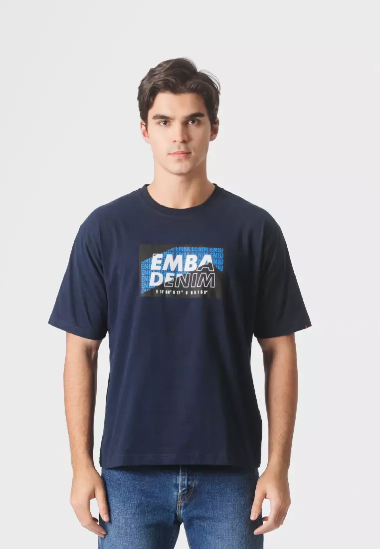 Jual Emba Jeans Emba Denim - Braxton Kaos Pria Lengan Pendek Relaxed ...