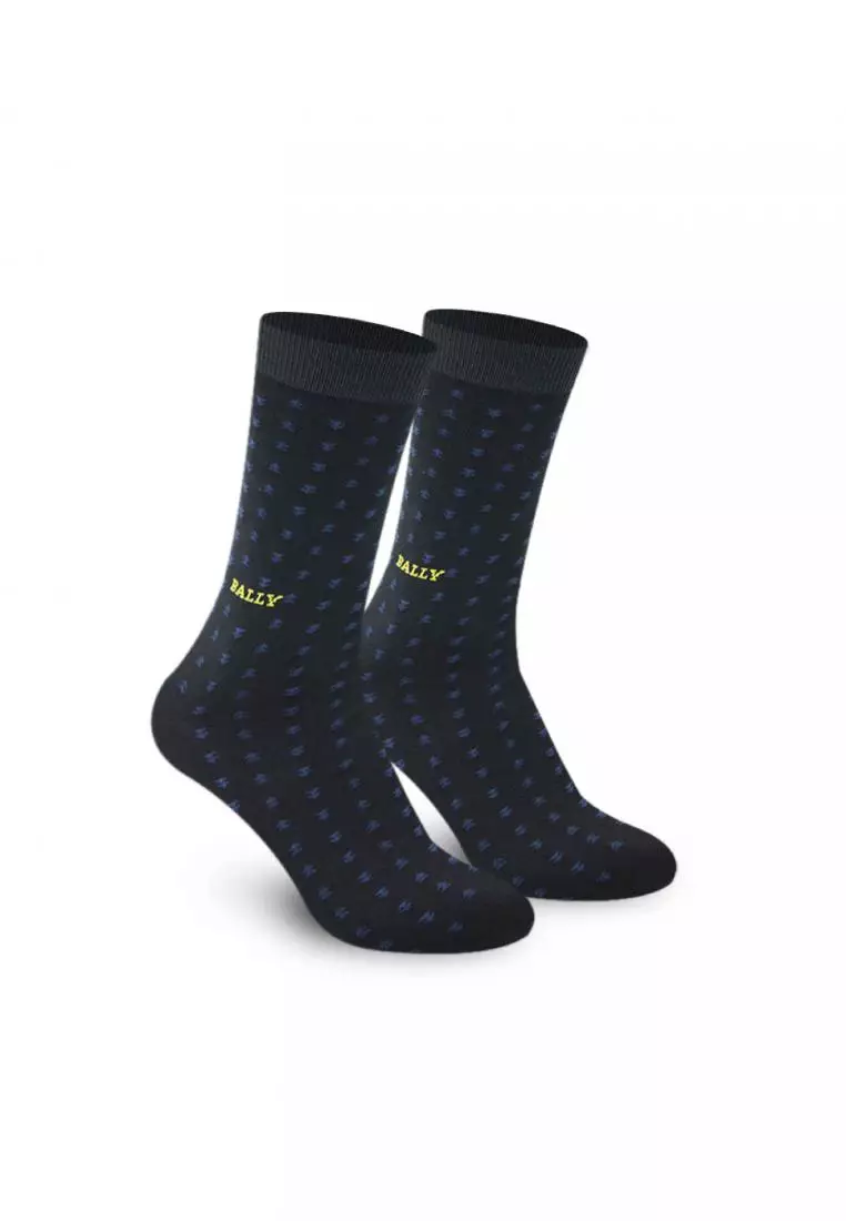 Buy BALLY Bally Men's Premium Cotton Light Performance Dress Crew Socks ...