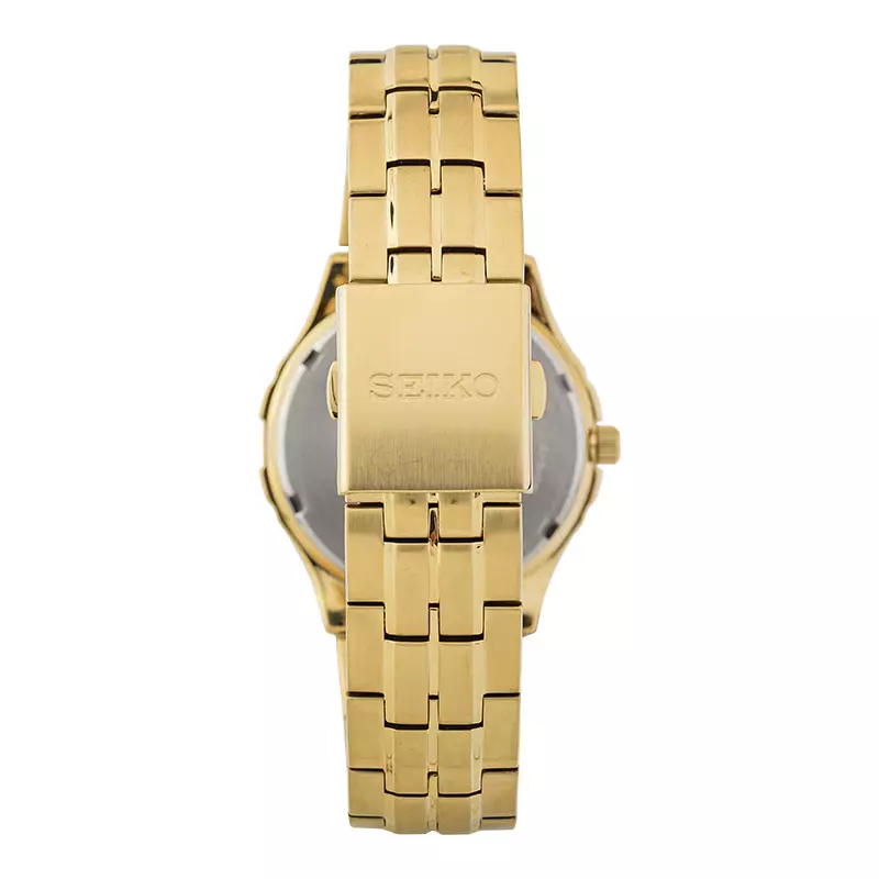 Jual Seiko Jam Tangan Pria Seiko Solar SNE134P1 White Dial Gold ...