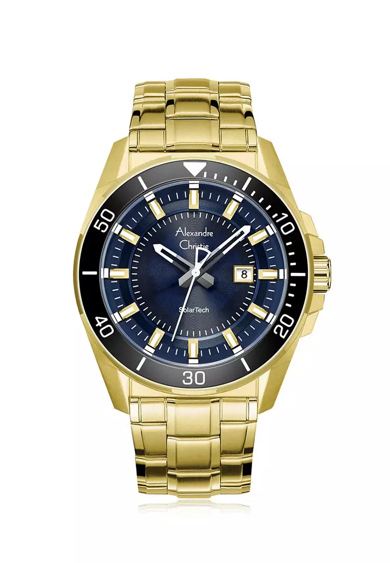 Jual Alexandre Christie Alexandre Christie Jam Tangan Pria - Gold Black ...