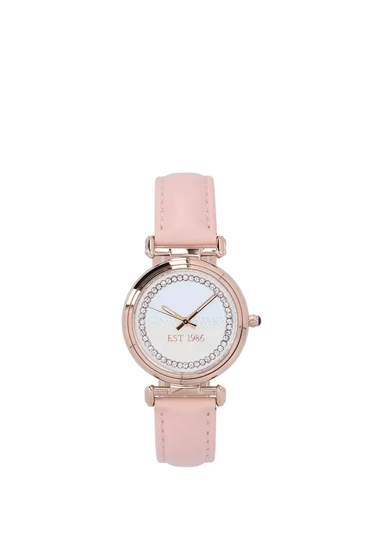 Buy Carlo Rino Pink Carlo Rino "Origin" TImepiece Online | ZALORA Malaysia