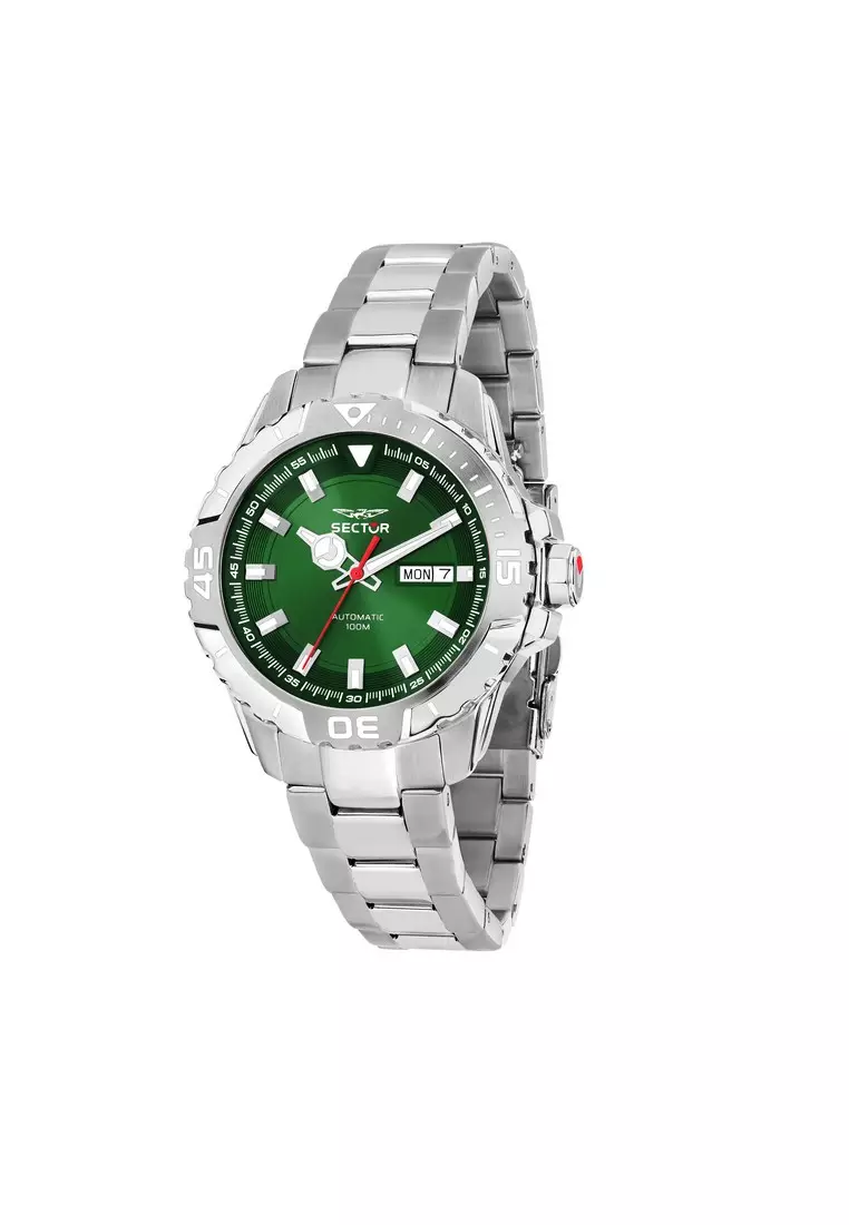 Buy Sector Sector Legend 43mm Men's Automatic Green Watch R3223135006 ...