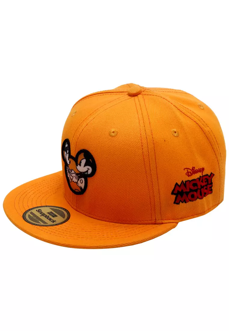 Jual Disney Topi Hiphop Orange Bordir Pic Face Mickey Plus Sublim ...