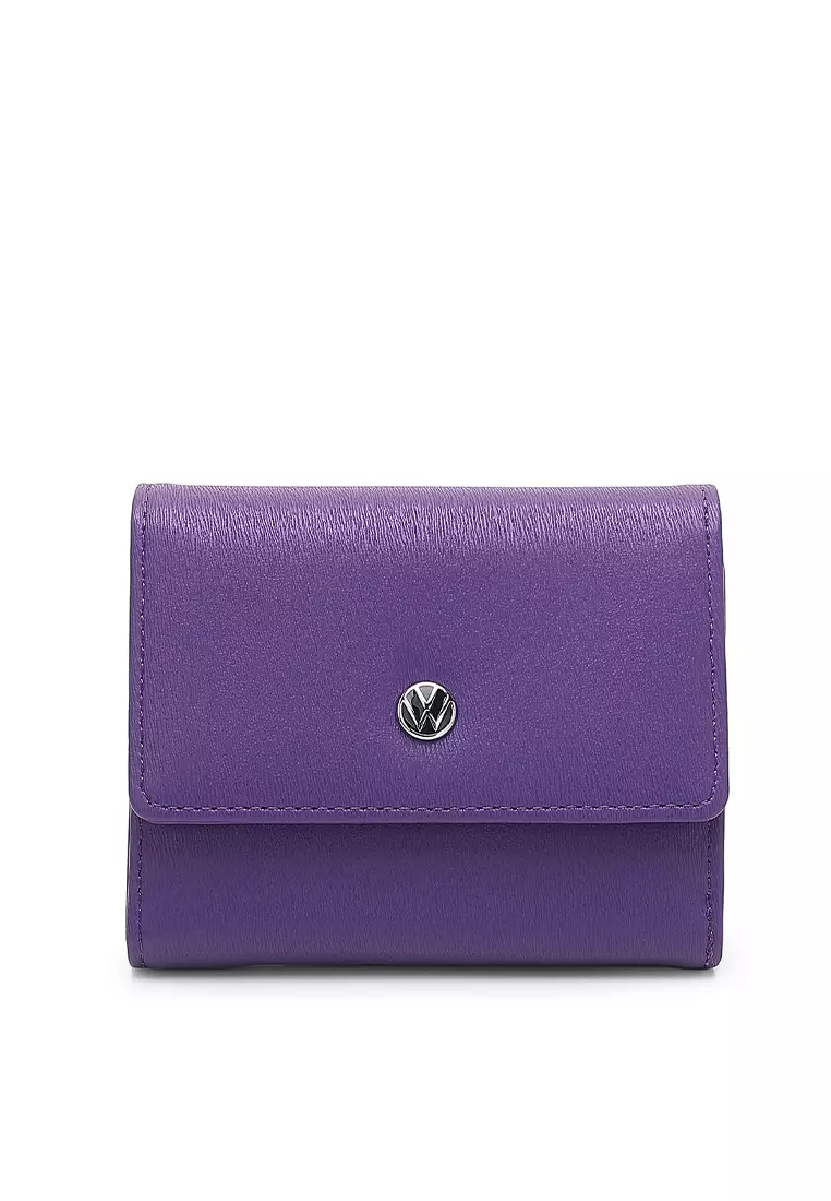 Buy Volkswagen Women's RFID Short Purse / Wallet - Purple 2025 Online ...